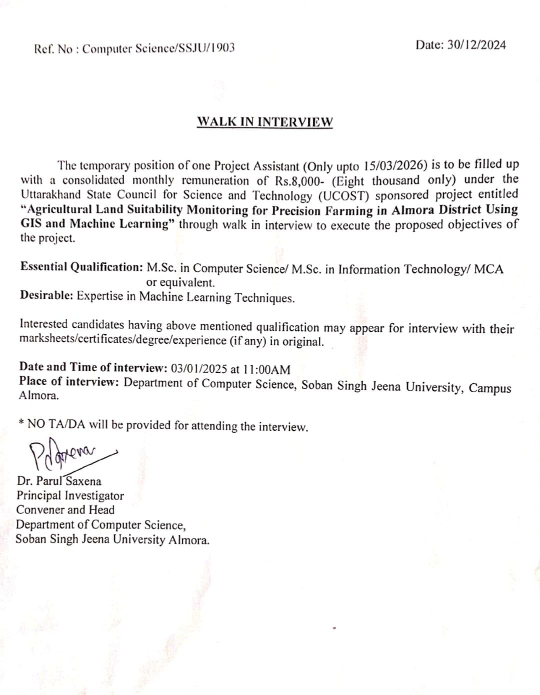 Soban Singh Jeena University, Almora