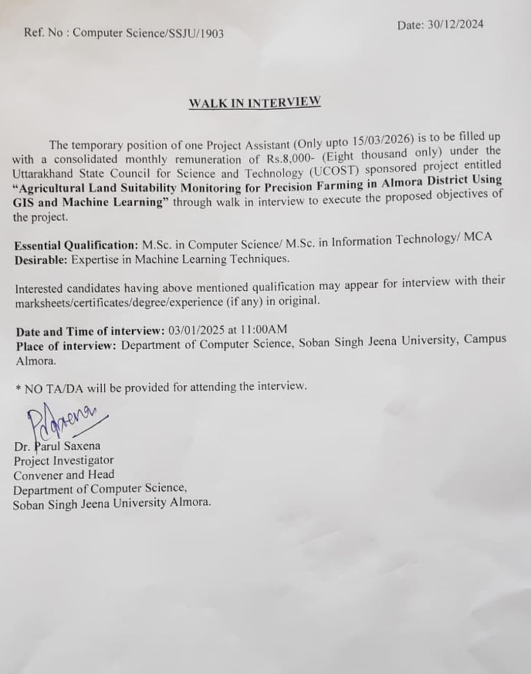 Soban Singh Jeena University, Almora