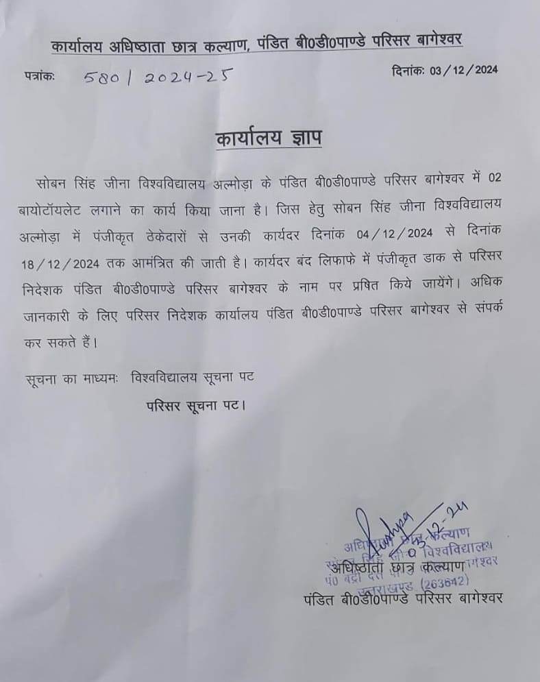 Soban Singh Jeena University, Almora