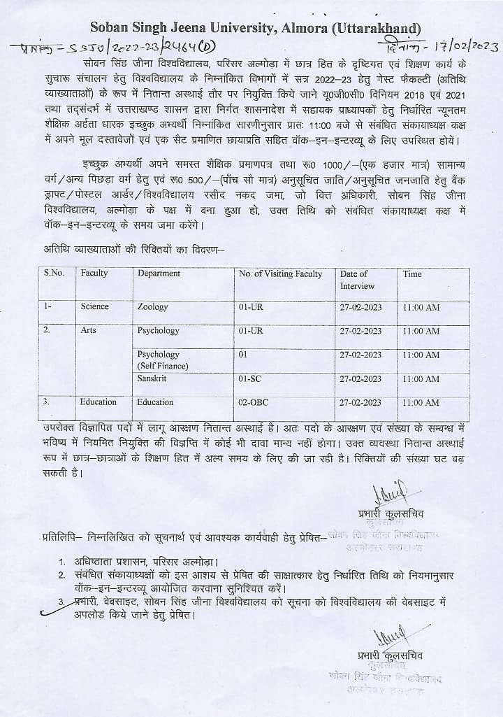 Soban Singh Jeena University, Almora